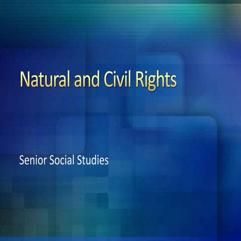 Natural and Civil Rights | PPTX