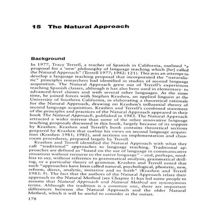 Natural approach | PDF