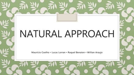 The natural order hypothesis | PPT