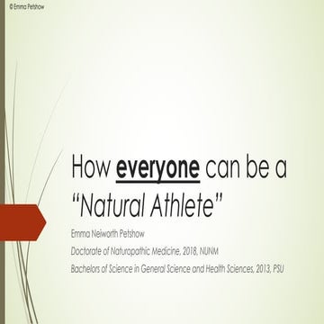Natural athlete | PPT