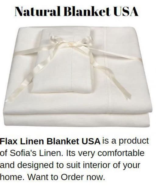 Flax linen blanket | PDF