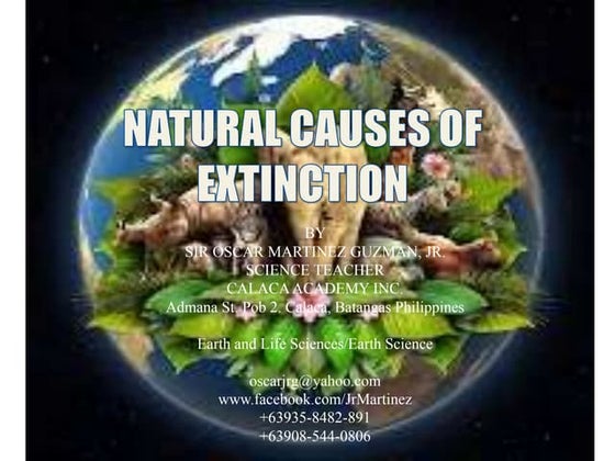 Science Grade 9 species extinction lesson | PPTX