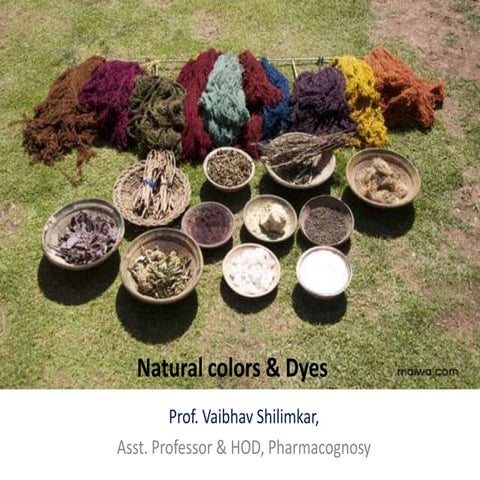 Natural Colors & Dyes.pptaaaaaaaaaaaaaaa | PPT