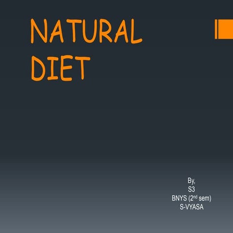 Natural diet | PPTX