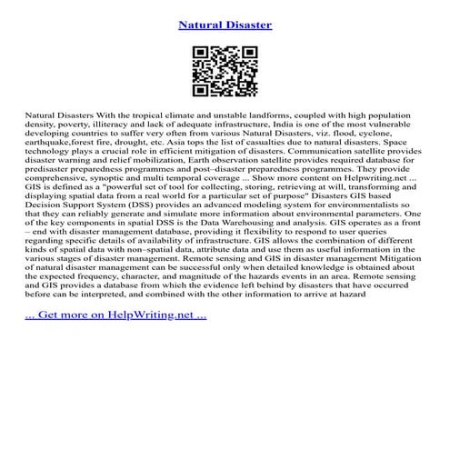 Natural Disaster | PDF | Geography | Science