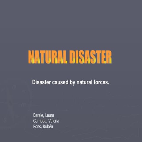 Natural disaster[1] | PPT