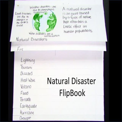 Natural disaster flipbook | PPT