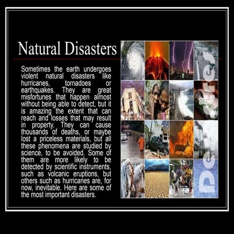 Natural disasters | PPT