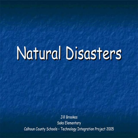 Natural disasters | PPT
