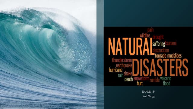 Natural Disaster project . | PPTX | Weather | Science