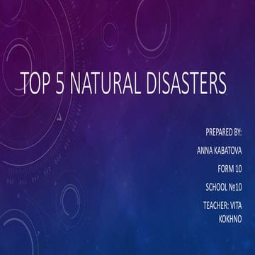 Natural disasters | PPTX