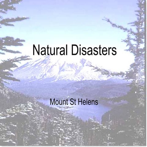 Mt St Helens Geography Case Study | PPT