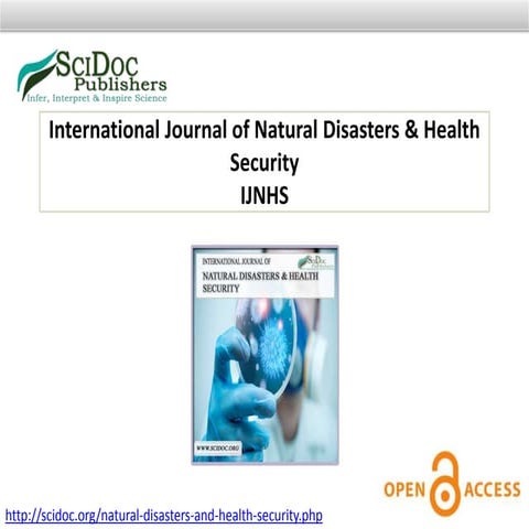 Natural Disasters and Health Security Journal - SciDocPublishers | PPTX