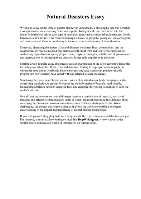 Essay On Natural Disaster.pdf