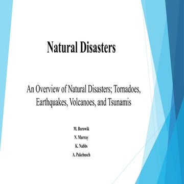 Natural Disasters | PPTX