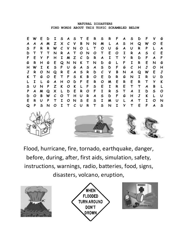 Natural disasters puzzle 2