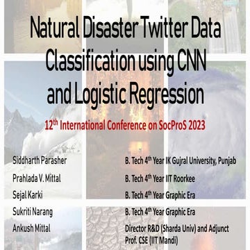 Natural Disaster Twitter Data Classification using CNN (1) 1.pptx
