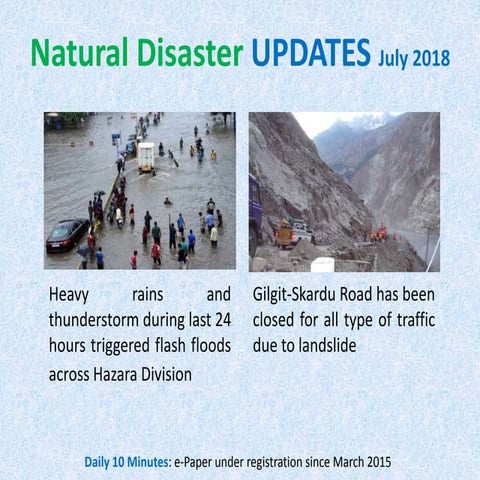 Natural Disaster Updates | PPTX