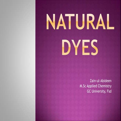 Classification of dyes | PPTX