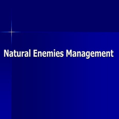 Natural enemies management | PPT