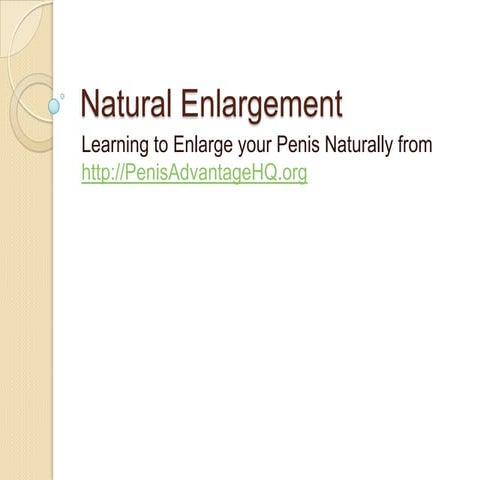Natural enlargement | PPT