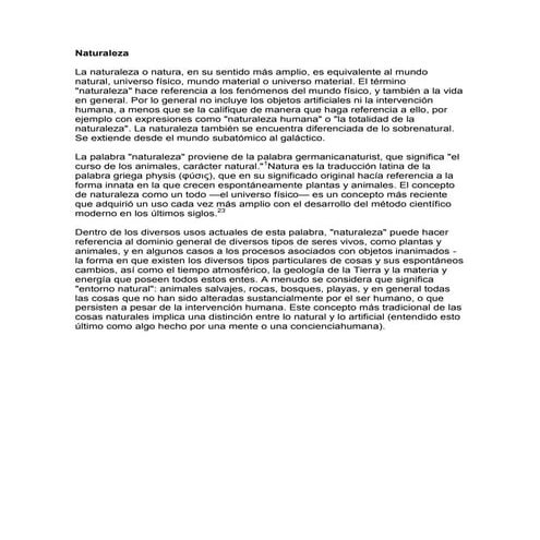 La naturaleza | PPT
