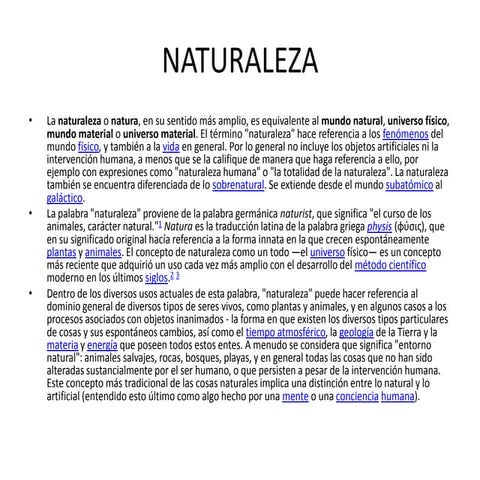 La naturaleza | PPT