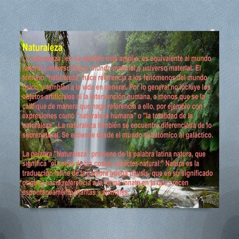 La naturaleza | PPTX