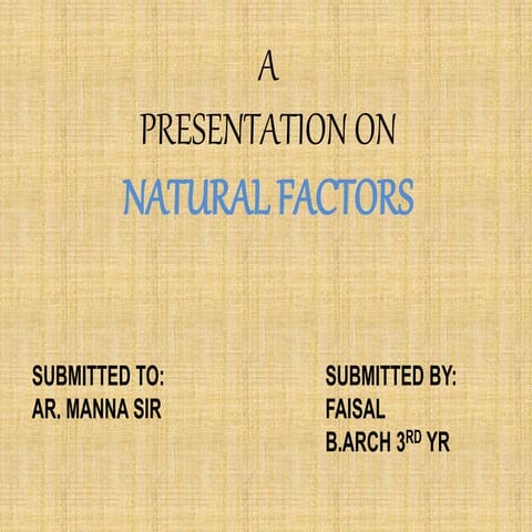 Natural factors | PPT
