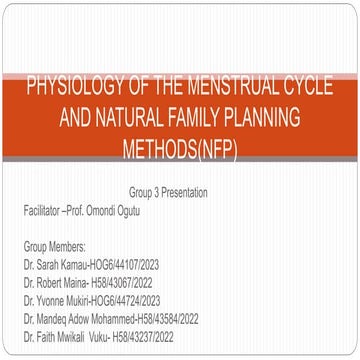 MENSTRUAL CYCLE AND HYPOTHALAMO PITUITARY OVARIAN AXIS | PPT