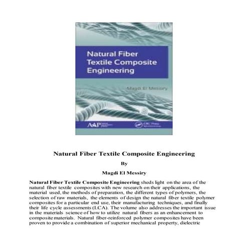 Natural fiber textile composite engineering | DOCX