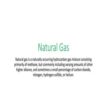 Natural gas | PPTX