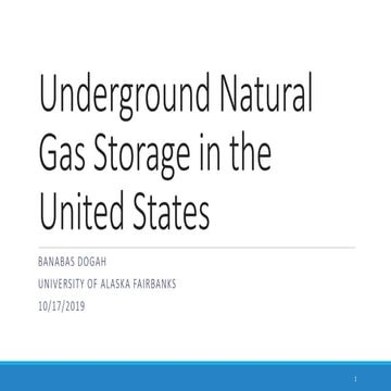 Natural gas storage in the united states | PPTX