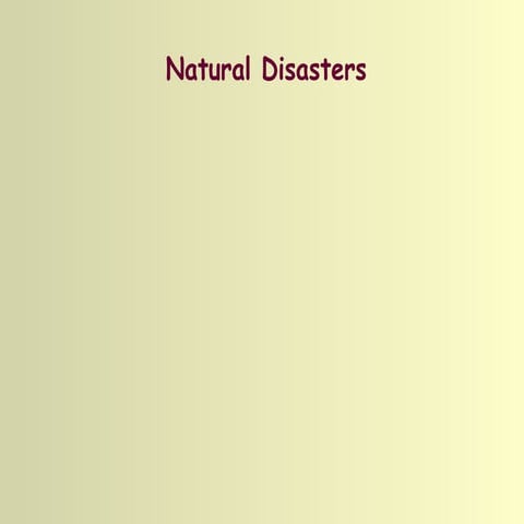 Natural calamities | PPT