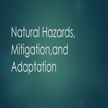 Geological Hazards and the different types | PPTX