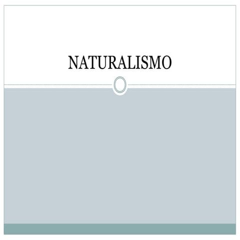 Literatura - Naturalismo | PPTX