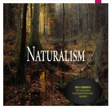 Naturalism presentation | PPTX
