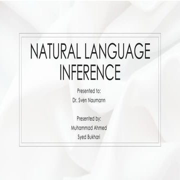 Natural language inference(NLI) importtant | PPT