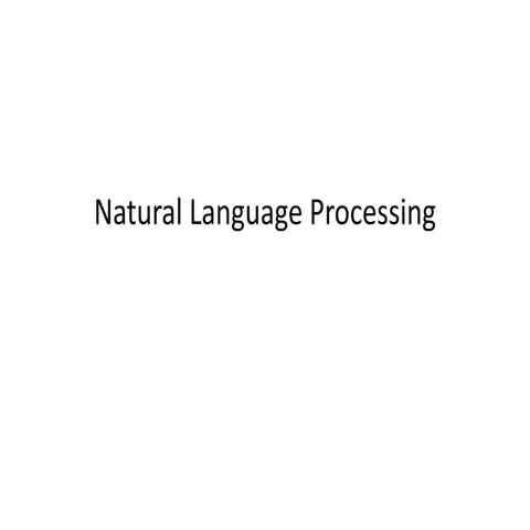 Natural Language Parsing Pptx