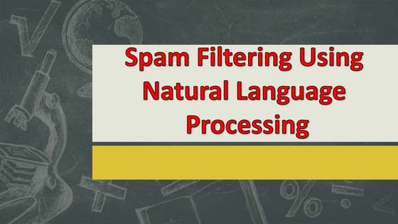Spam Email Detection Using Machine Learning Pptpptx