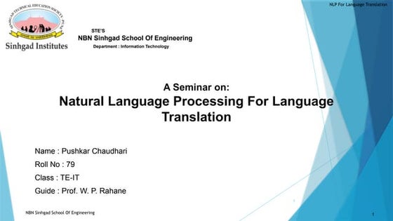 Natural Language Processing1 convertpptx | PPT