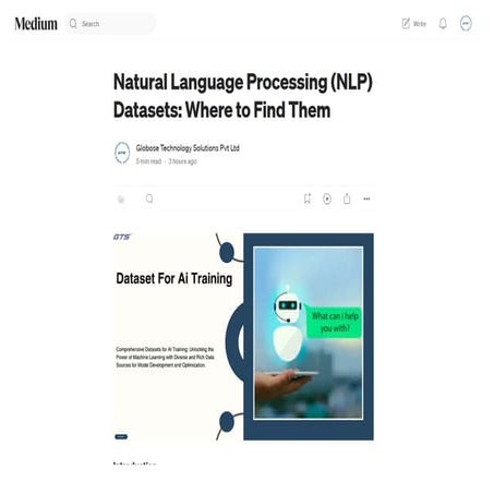 Natural Language Processing Nlp Datasets Where To Find Thempdf