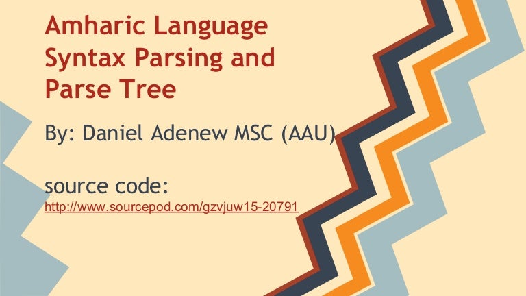 Natural Language Processing With Python And Amharic Syntax Parse Tree…