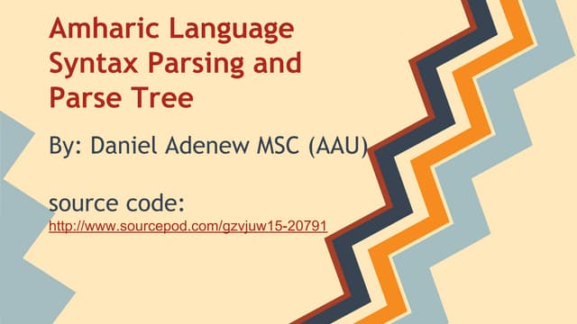 Natural Language Processing With Python And Amharic Syntax Parse Tree 6133