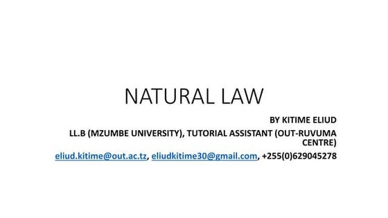 Natural law | PPT