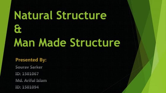 natural & man-made structure | PPTX | Civil Engineering Industry ...