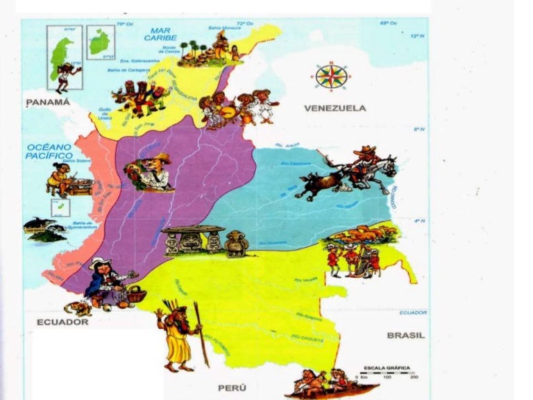Natural regions of colombia