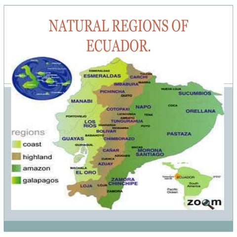 Natural regions of ecuador. | PPT