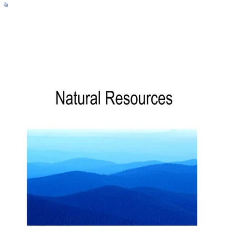 Natural Resources | PPT