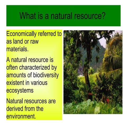 Natural resources | ODP